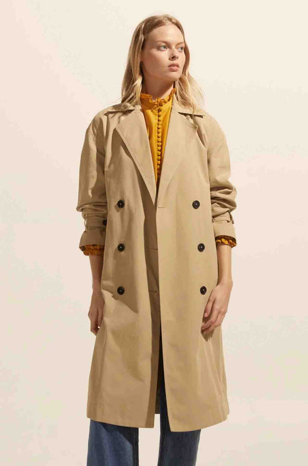 zoe kratzmann - agent coat in stone - Zambezee