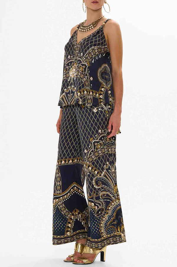 Camilla - Dance With The Duke Tank Top w/ Strap Bead Detail - Zambezee