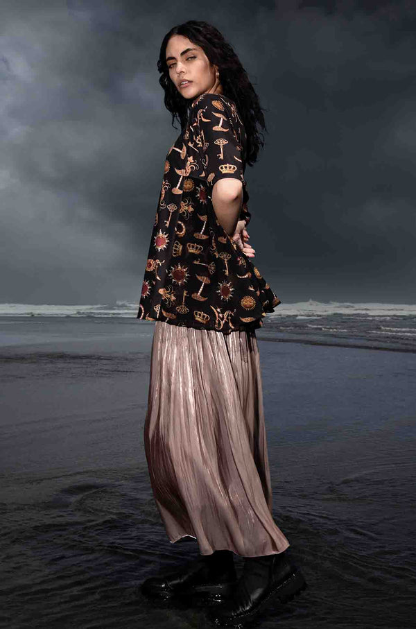 Curate - Charm Surprise Daring Diva Skirt in Mushroom - Zambezee