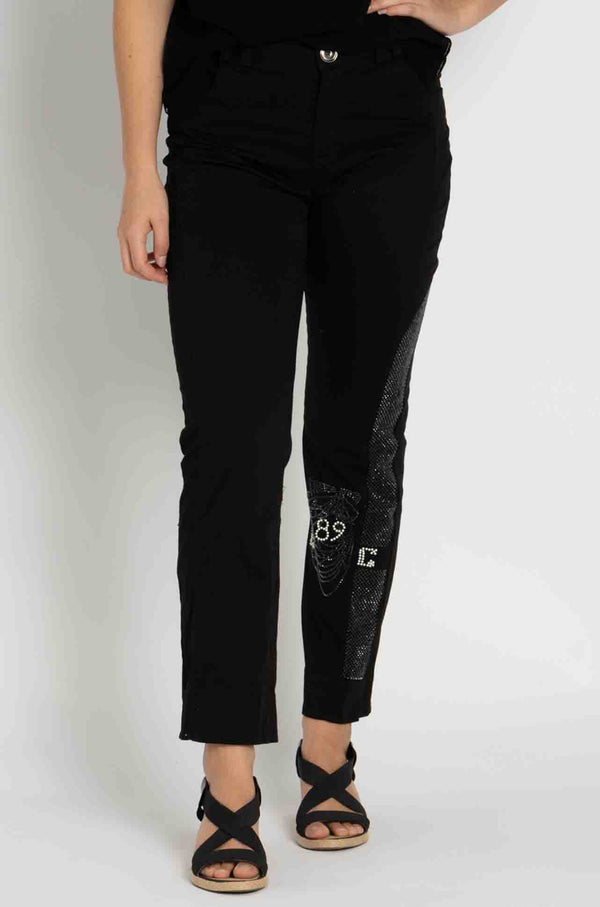Elisa Cavaletti - Diamante Detail Jean in Nero - Zambezee