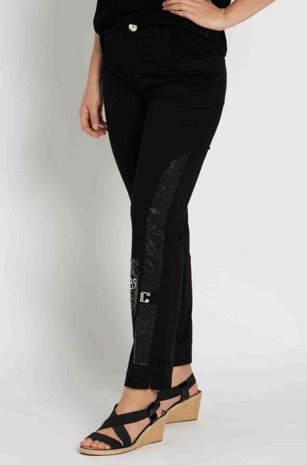 Elisa Cavaletti - Diamante Detail Jean in Nero - Zambezee