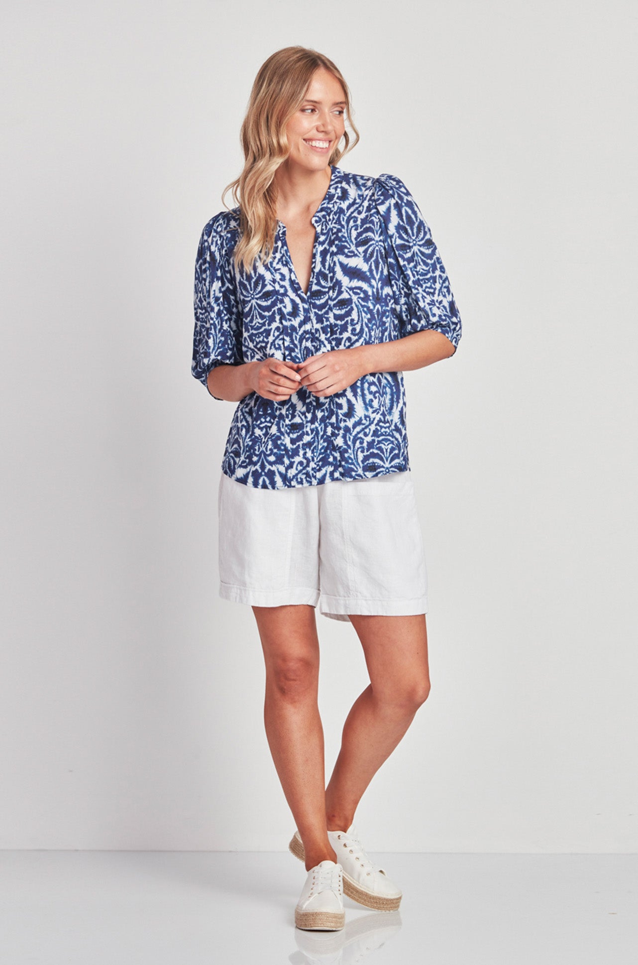 Verge - Empress Top in Blue - Zambezee