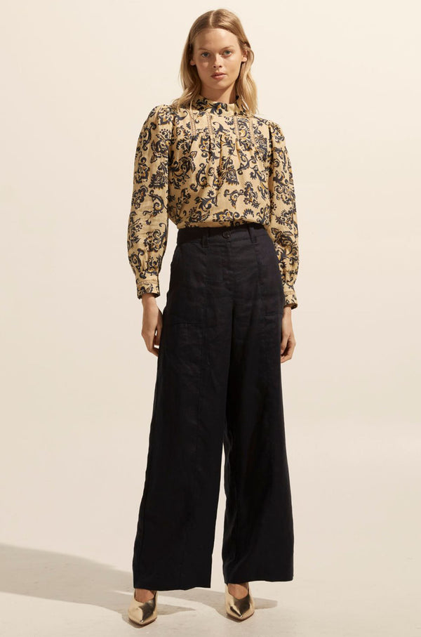 zoe kratzmann - faze top in ochre floral - Zambezee