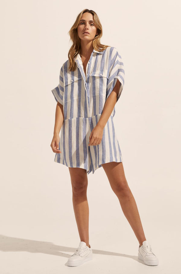 zoe kratzmann - heed jumpsuit in wide ocean - Zambezee