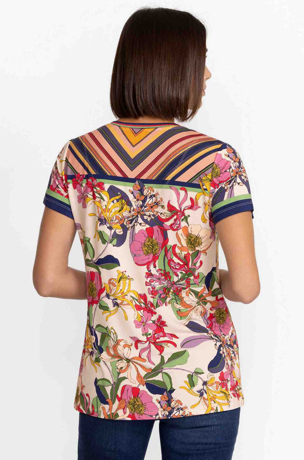 Johnny Was - The Janie Favorite S/S V-Neck Tee - Zambezee