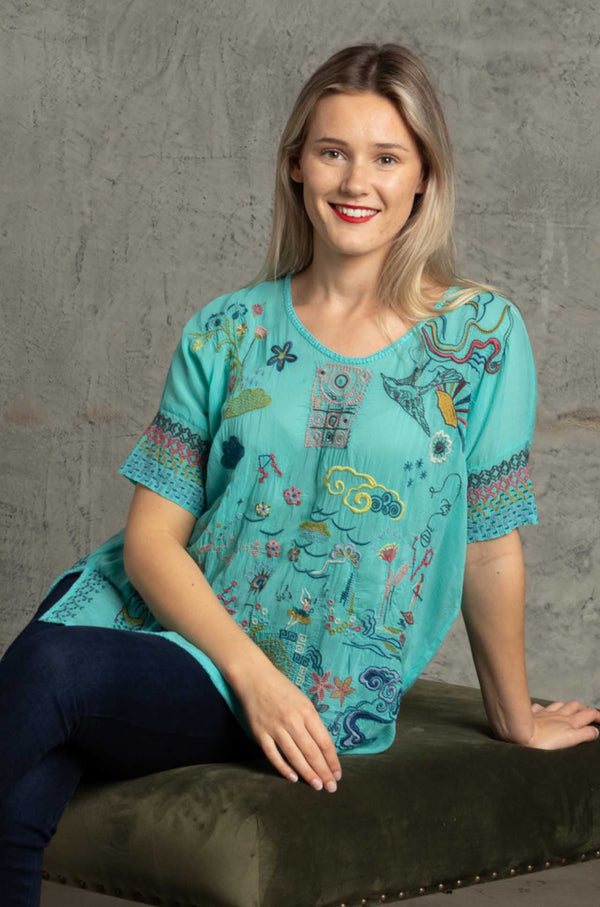 Johnny Was - Linsey Nathaly Blouse - Zambezee