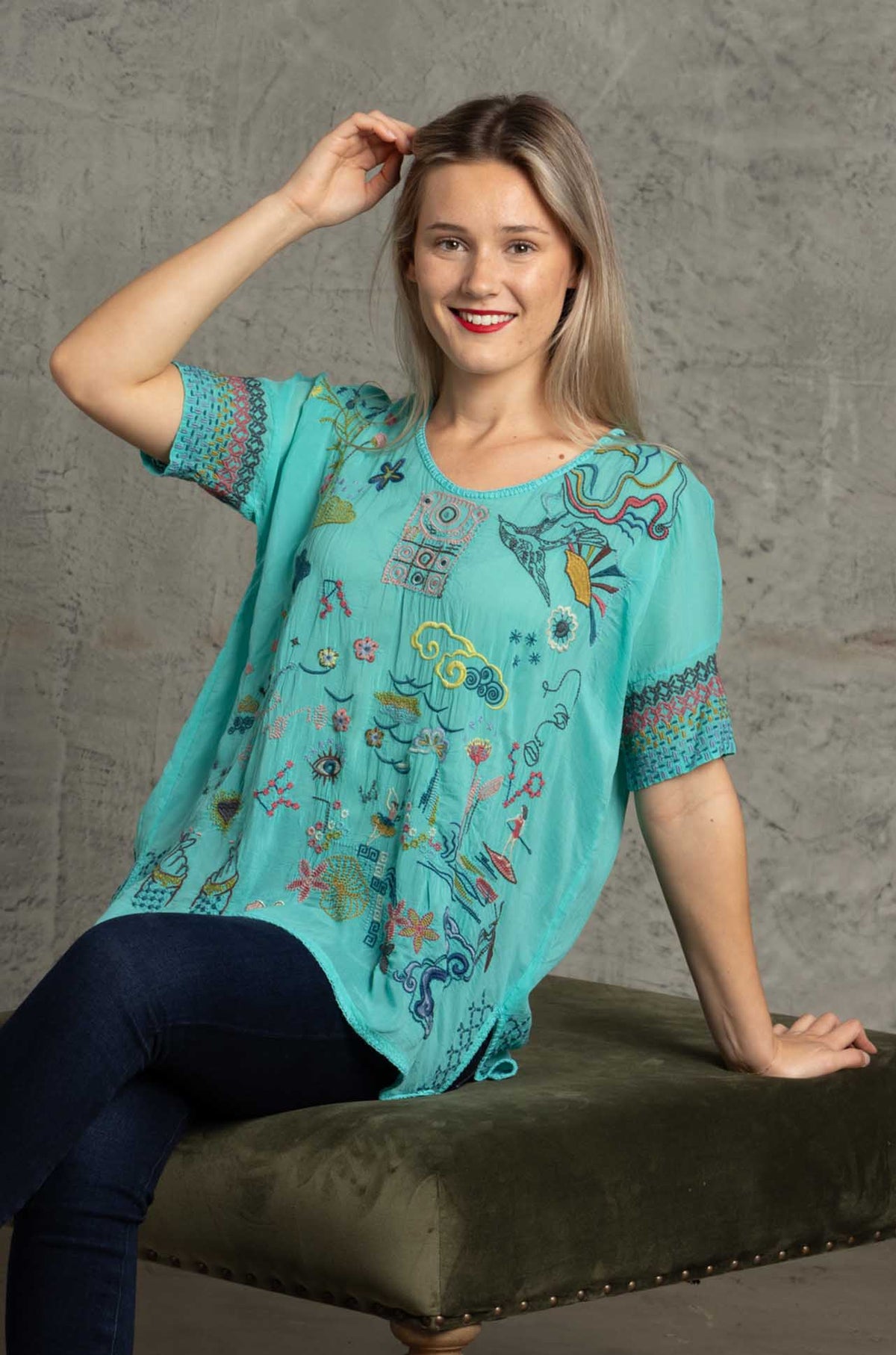 Johnny Was - Linsey Nathaly Blouse - Zambezee