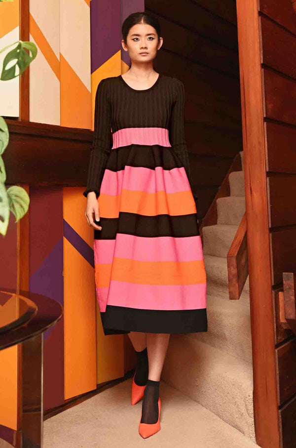 Coop - Striped Up Stripe Writer Dress - Zambezee