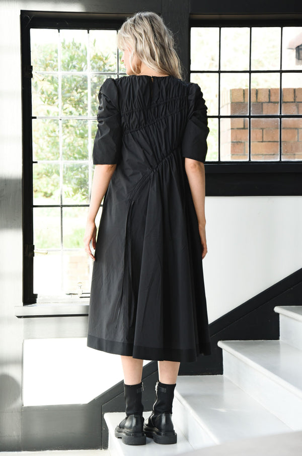 Trelise Cooper - Cotton Drawer String Me Along Dress in Black - Zambezee