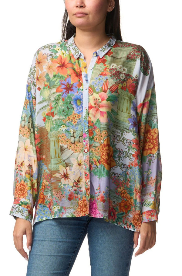 Johnny Was - The Audrey Oversized Blouse in Asteria - Zambezee