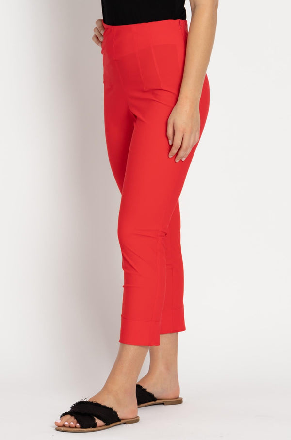 Paula Ryan - Waisted Capri Pant in Poppy - Zambezee
