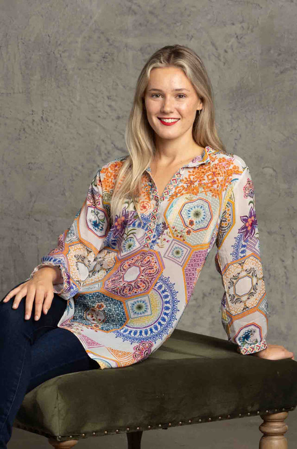 Johnny Was - Waterloo Wheel Leena Tunic - Zambezee