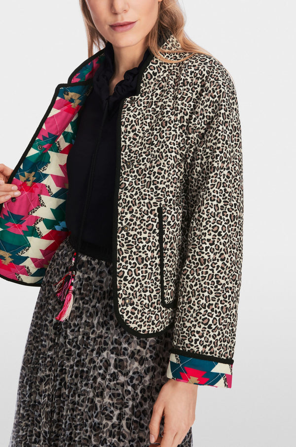 Marc Cain - Reversible Quilted Jacket with Print - Zambezee