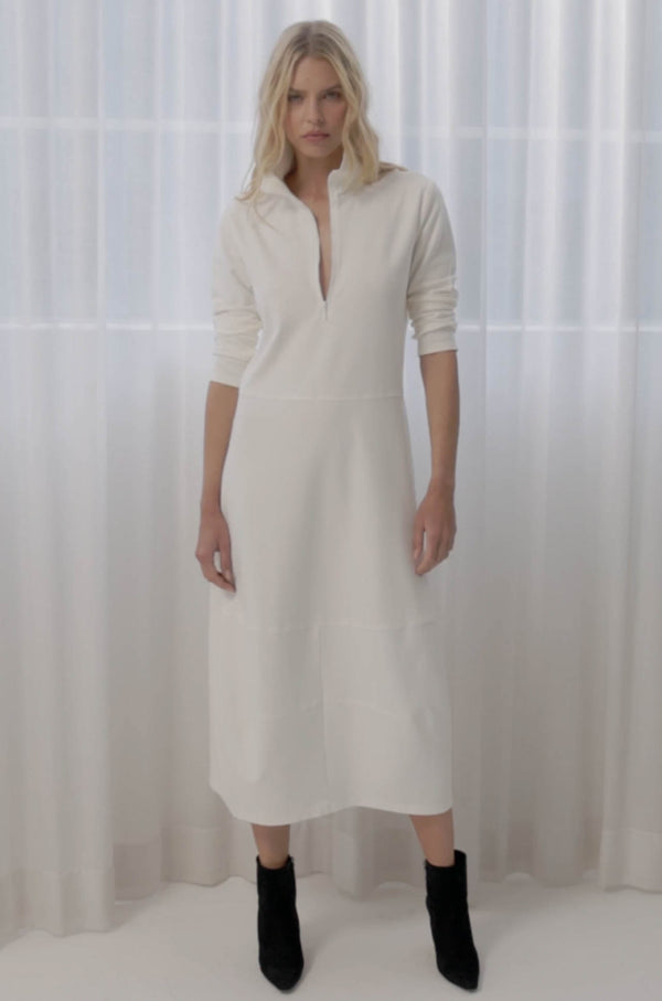 Mela Purdie - Zip Cone Dress in Polished Ponte - Zambezee