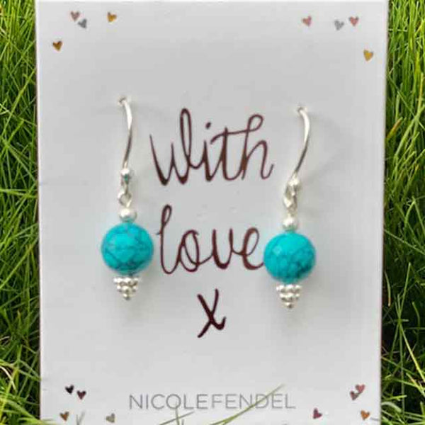 Nicole Fendel - Divina Drops in Turquoise Silver - Zambezee