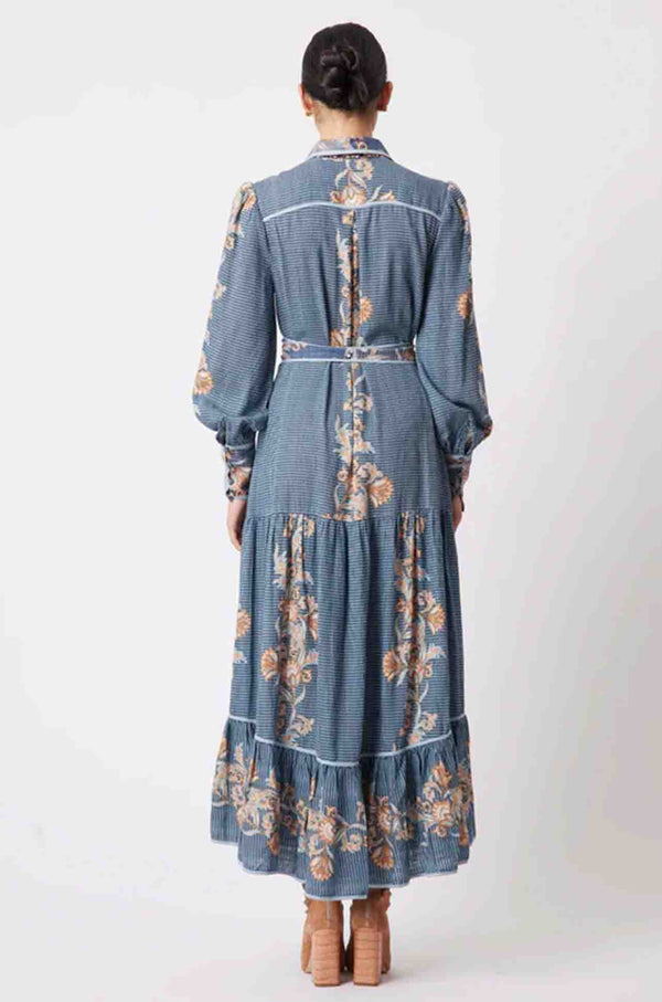 Once Was - Tallitha Binding Detailed Collared Shirtdress - Zambezee